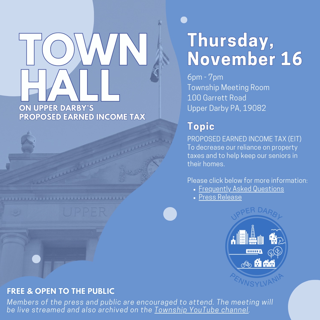 Upper Darby, Pennsylvania - Earned Income Tax Town Hall