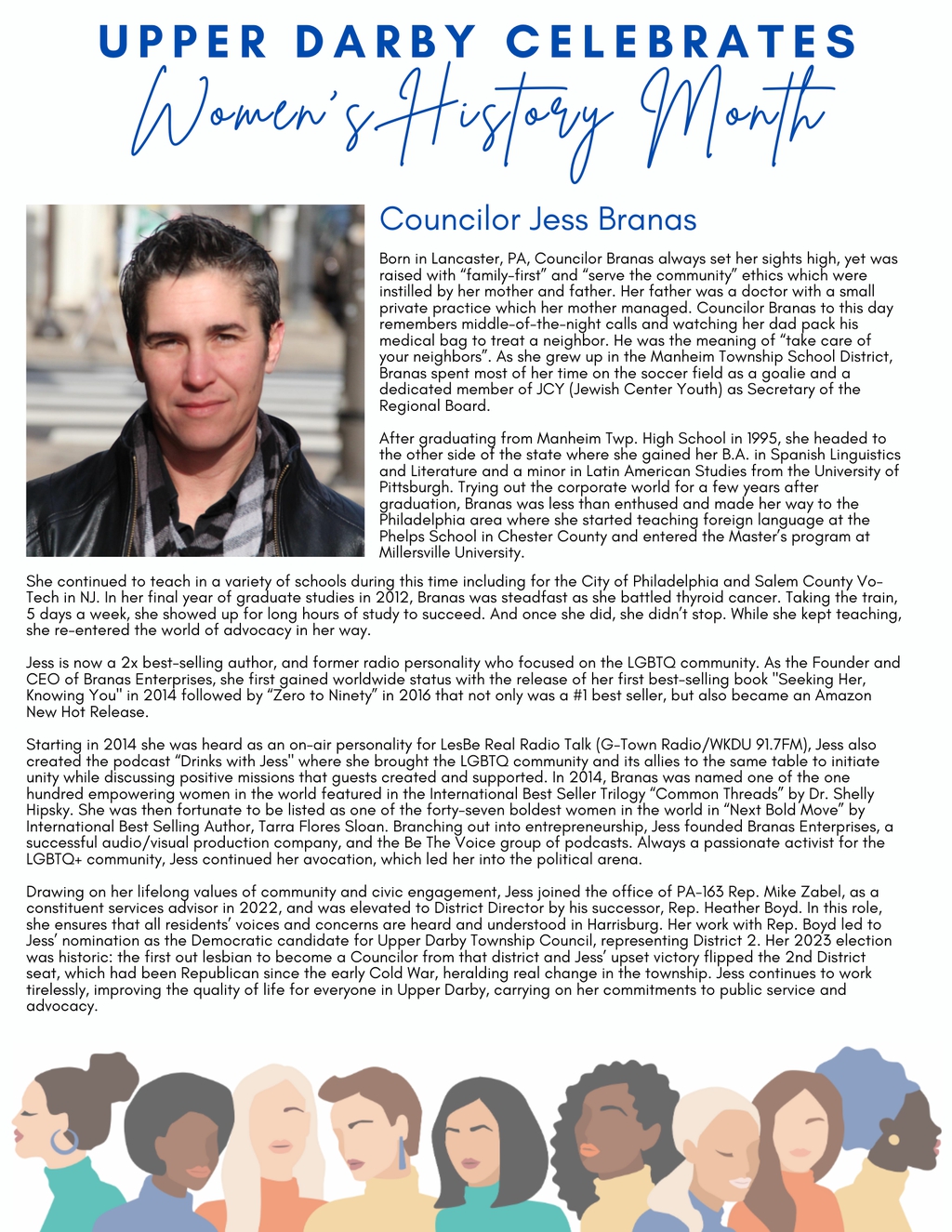 Upper Darby, Pennsylvania - Women's History Month - Jess Branas